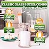 Amazon.com: 12 Oz Sugar Container for Coffee Bar – Glass Sugar ...