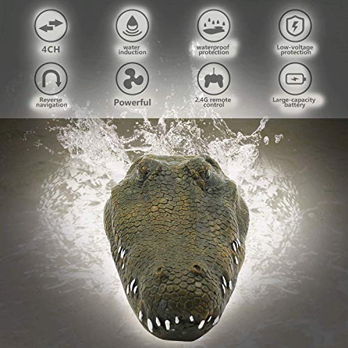 Akargol 2.4 GHz Remote Control Alligator Head Boat RC Boats - Large ...