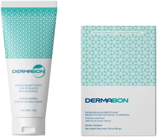 DERMABON | Kit De 1 Jabón para el control de Psoriasis Y 1 Crema ...