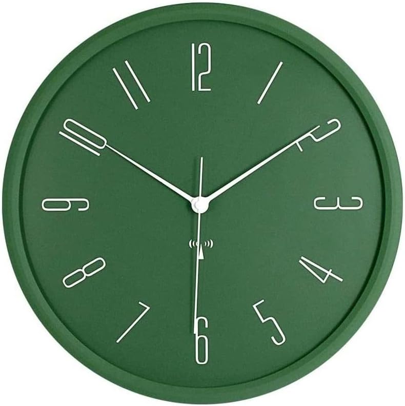 Wall Clock Wall Clock Radio Wave Wall Clock 13 Inch Living Room Wall ...