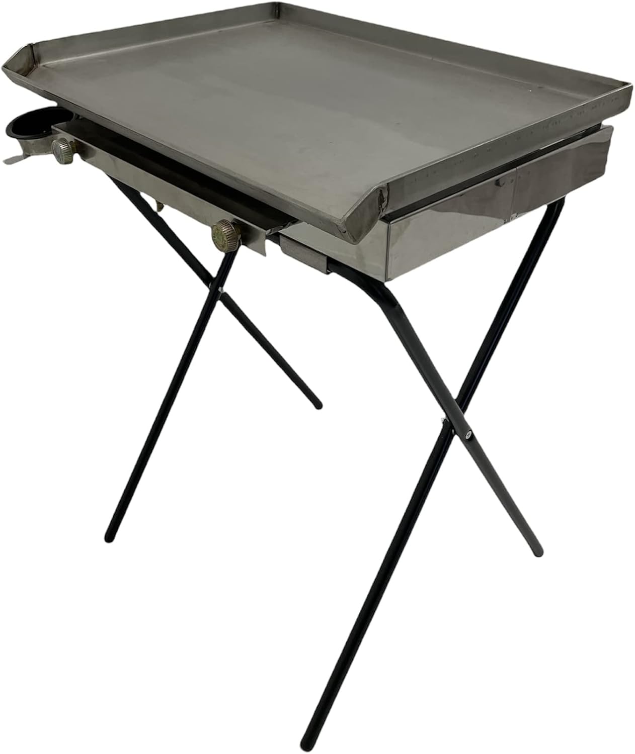 Piastra Barbecue Professionale a GAS Griglia Acciaio INOX liscia 5 mm ...