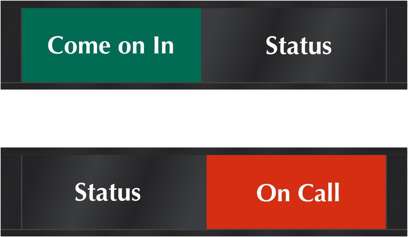 Amazon.com: SmartSign Status - Come On In/On Call Slider Sign, 2.25" x ...