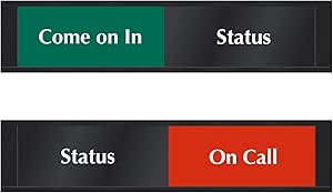 Amazon.com: SmartSign Status - Come On In/On Call Slider Sign, 2.25" x ...