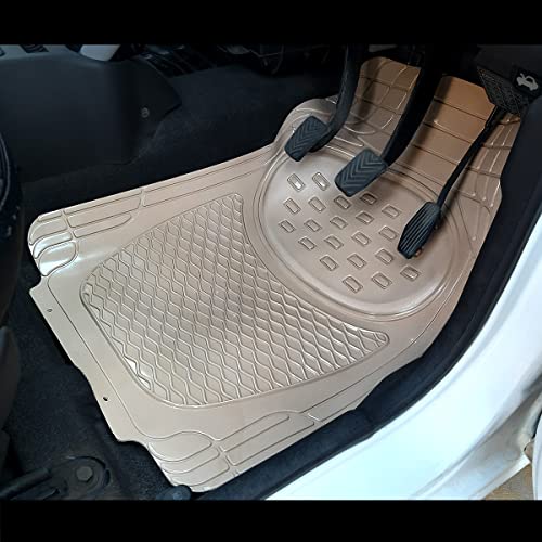 Kingsway Heavy Duty PVC Rubber Car Tray Floor Foot Mats Universal Fit ...
