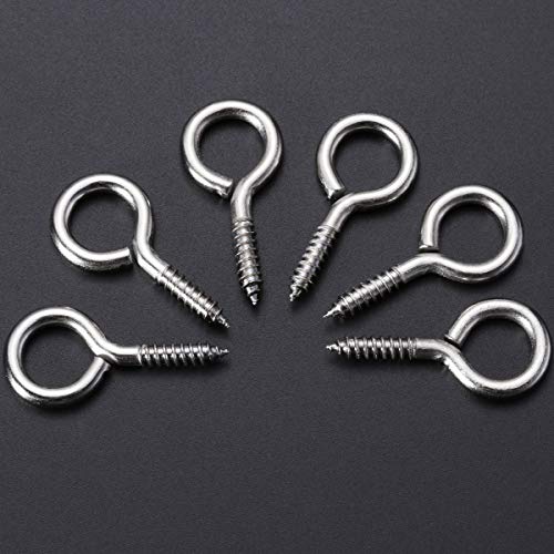 Bestomz eyelet screws, eyelet screw hooks, eye bolts, stainless steel ...