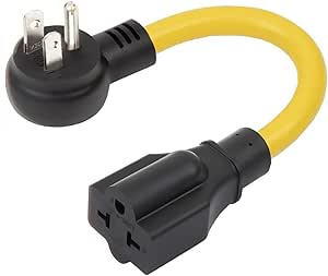 Amazon.com: 12AWG Heavy Duty Extender Right-Angle AC Plug Adapter [4-in ...