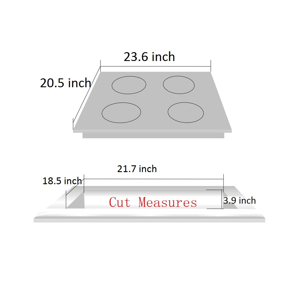 Snapklik.com : Deli-kit 24 Inch Gas Cooktop Dual Fuel Sealed 4 Burners ...