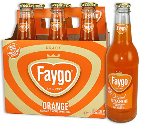 Amazon.com : FAYGO ORANGE SODA (6-12 OZ BOTTLES) (Pack of 2) : Grocery ...