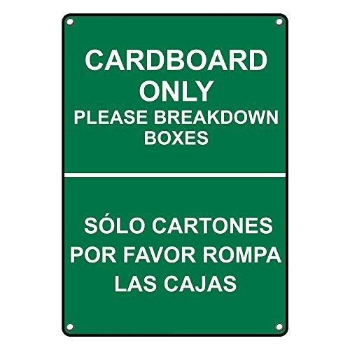 Weatherproof Plastic Vertical Cardboard Only Please Breakdown Boxes ...