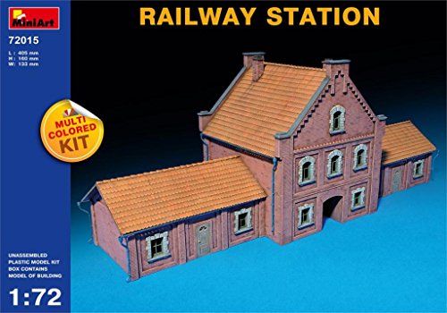 MiniArt 1:72 Scale Railway Station Plastic Model Kit – BigaMart