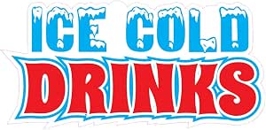 Amazon.com: Custom Food Truck Decals Ice Cold Drinks Style C Food and ...