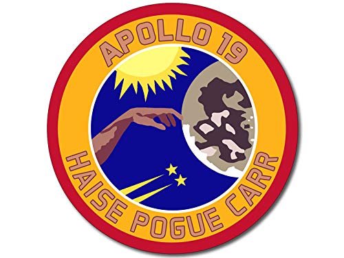 Amazon.com - ROUND Apollo 19 Seal Sticker (NASA mission nineteen logo)