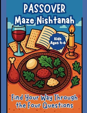 Passover Maze Nishtanah, Find Your Way Through the Four Questions, Kids ...
