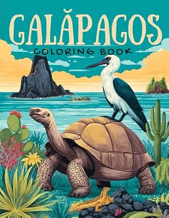 Galápagos Coloring Book: Discover the Islands’ Wildlife Through Fun ...
