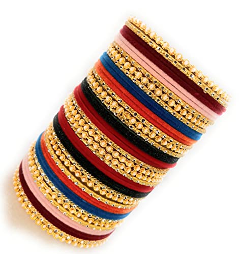 Buy SBS 2.10 size (Large size) Alloy Metal Beaded and Multicolor Velvet ...