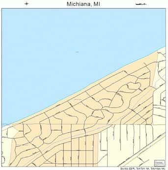 Amazon.com: Large Street & Road Map of Michiana, Michigan MI - Printed ...