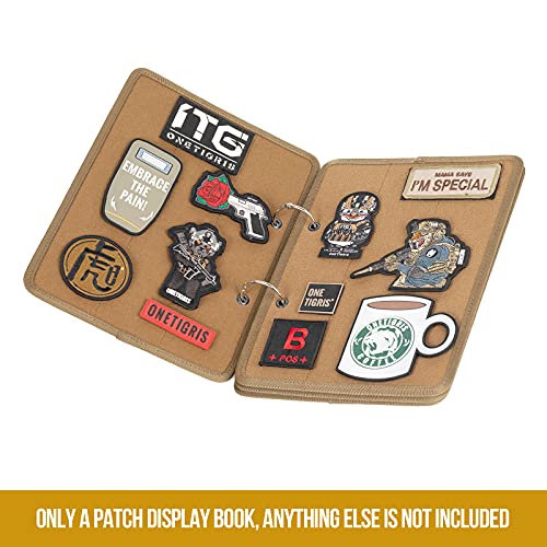 es OneTigris Patch Board, Flip-Page Patch Book Tactical Patches Booklet ...