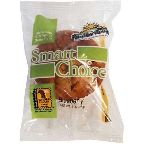 Amazon.com: Smart Choice 2 Grain Equival Blueberry Muffin, 3.1 Ounce ...