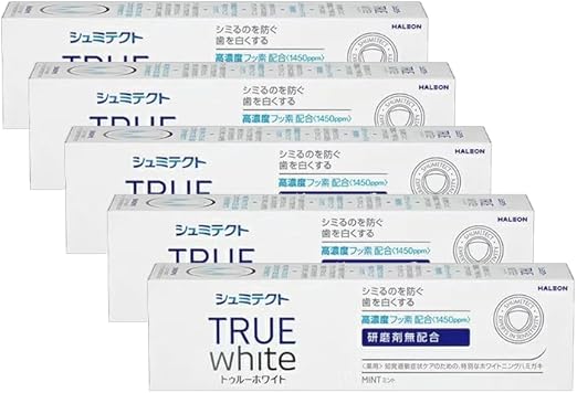 Amazon | 【5個セット】5個セット シュミテクト トゥルーホワイト 1450ppm 80g 5個 | ノーブランド品 | 大人用ハミガキ粉 通販