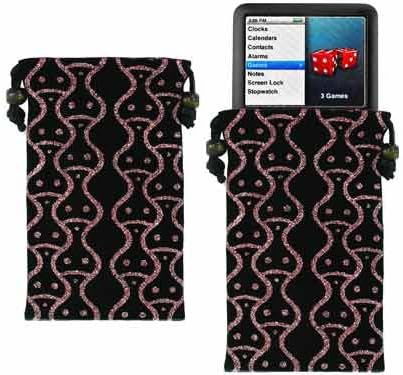 PINK POTION BOTTLE DESIGN BLACK EPPII CARRYING CASE POUCH WITH ...