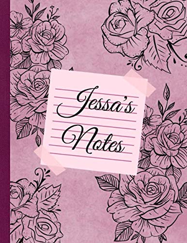 Jessa’s Notes: Custom Name Personalized Journal with Roses. Old Pink ...