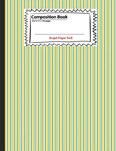 Amazon.com: The Composition Book: Graph Paper 5x5: Quad Ruled 5x5-VOL ...