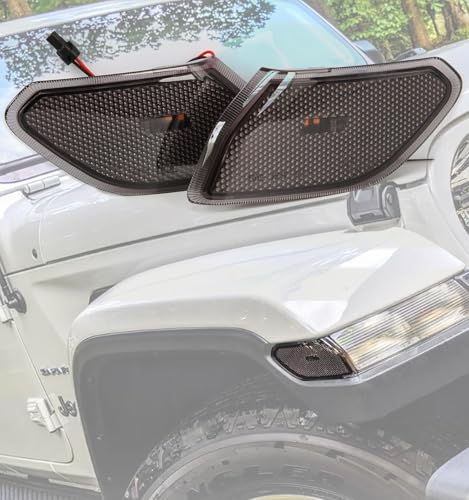 Wocch Smoked Lens LED Side Marker Lights Compatible with 2018 - Want It All