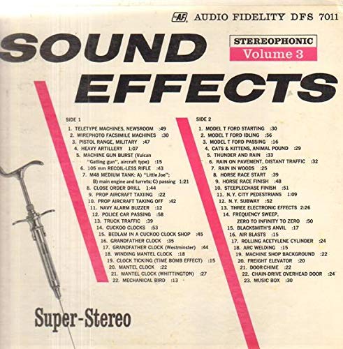 No Artist - Sound Effects, Volume 3 - Amazon.com Music