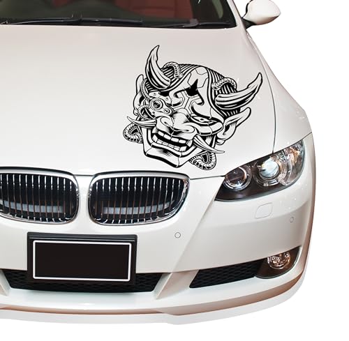 Amazon.com: Japanese Mask Car Decal, Devil Car Decal,Sports Car Hood ...