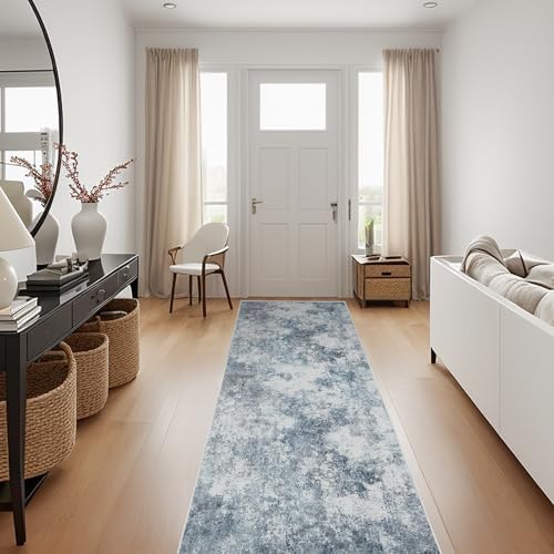 Amazon.com: Grey Rug Runner 3x7 Ft Washable Hallway Runner Rug Runner ...