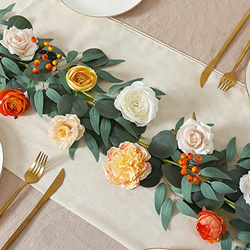 Senseya Artificial Flowers Combo Box Flower Leaf with Stems for DIY ...