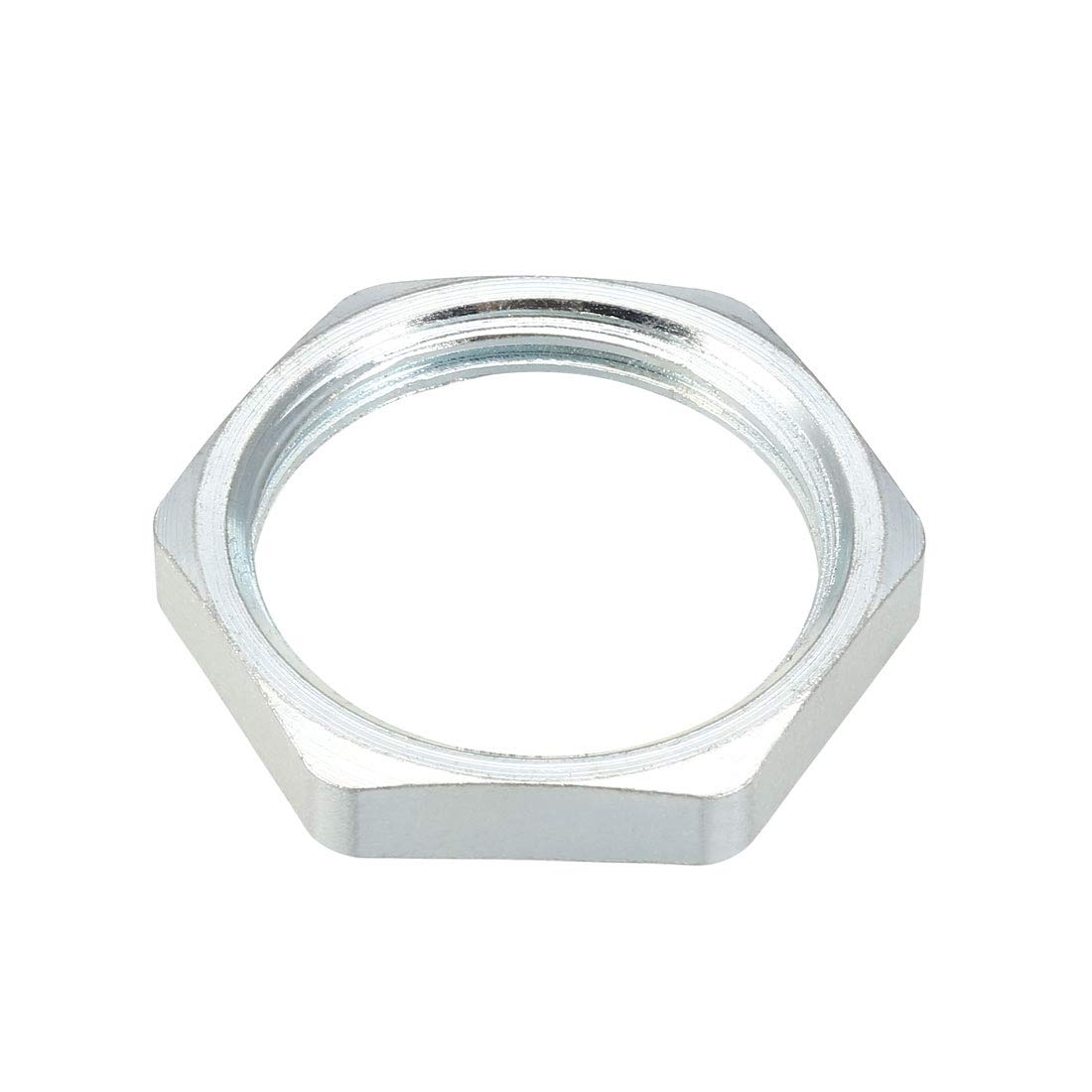 uxcell Pipe Fitting Hex Locknut Carbon Steel G1-inch Female Threaded, 2 ...