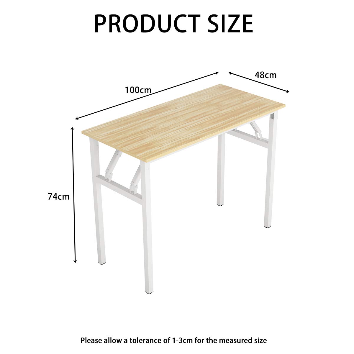 Buy Hironpal Folding Computer Desk Home Office Table Foldable Study ...