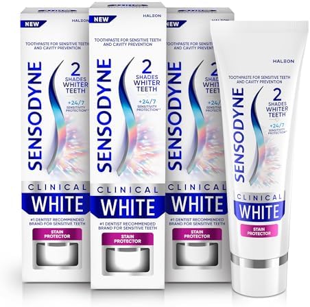 Amazon.com : Sensodyne Extra Whitening Toothpaste for Sensitive Teeth ...