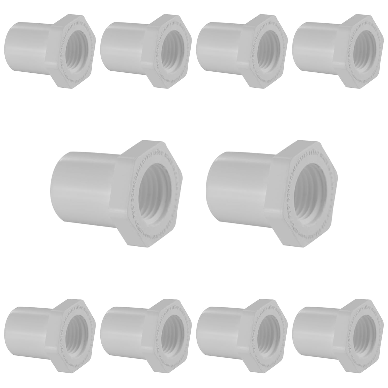 Amazon.com: Lesso America 438 Series PVC Pipe Fitting - Reducing ...