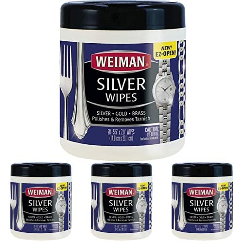 Amazon.com : Weiman Jewelry Polish Cleaner and Tarnish Remover Wipes ...