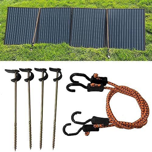 Amazon.com: Keyfit Tools Portable Solar Panel Anchors Stakes Tie Down ...