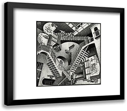 Amazon.com: Relativity 20x20 Framed Art Print by M.C. Escher: Artwork ...