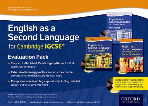 English as a Second Language for Cambridge IGCSE®: Evaluation Pack ...