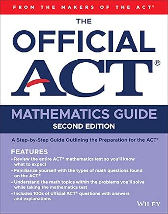 Amazon.com: The Official ACT Mathematics Guide: 9781119787334: ACT: Libros