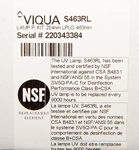 Viqua S463RL Replacement UV Lamp S5Q-PA System