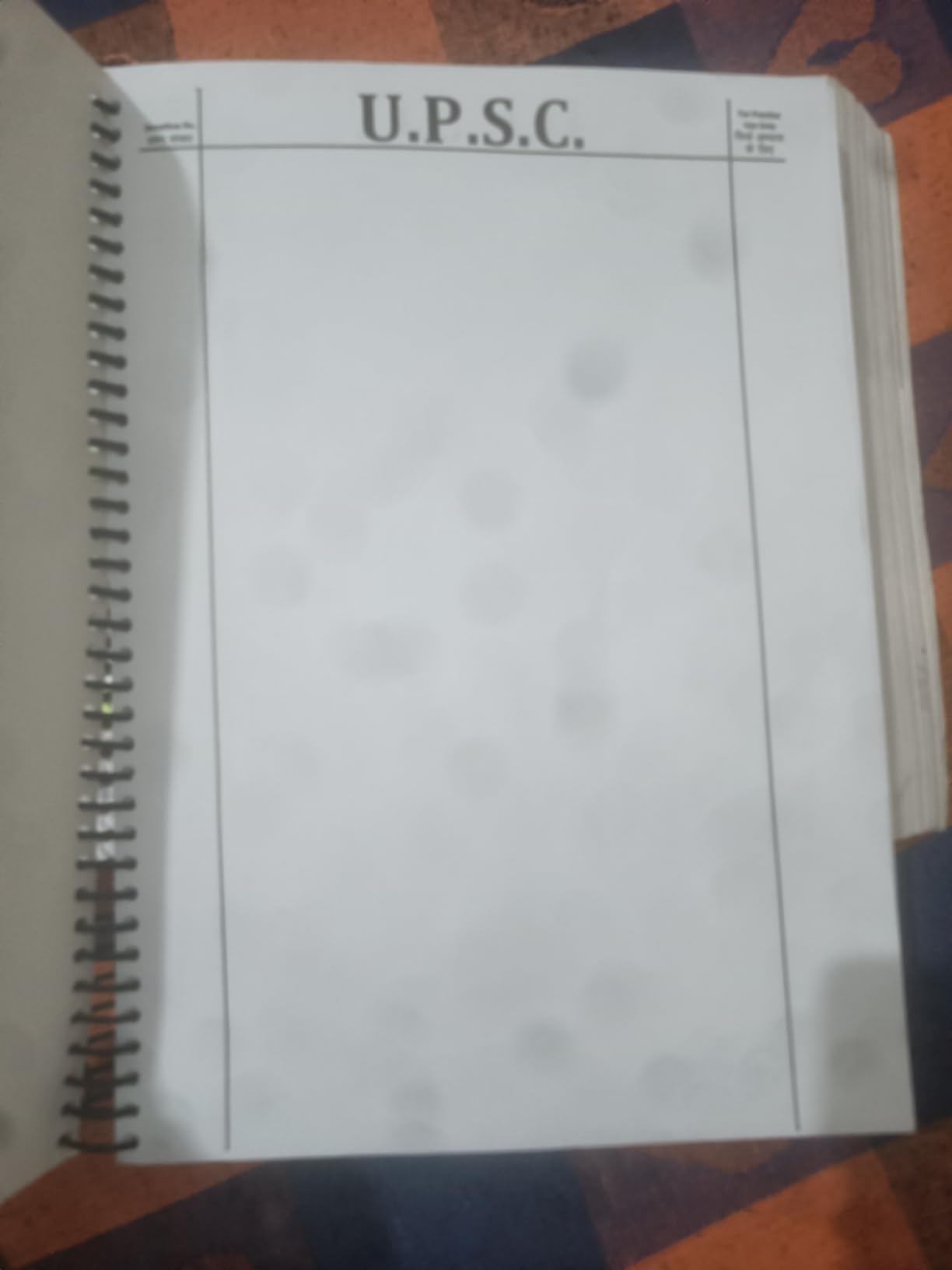 Buy UPSC Answer Writing Booklet for MAINS Exam Practice by RANKERS ...