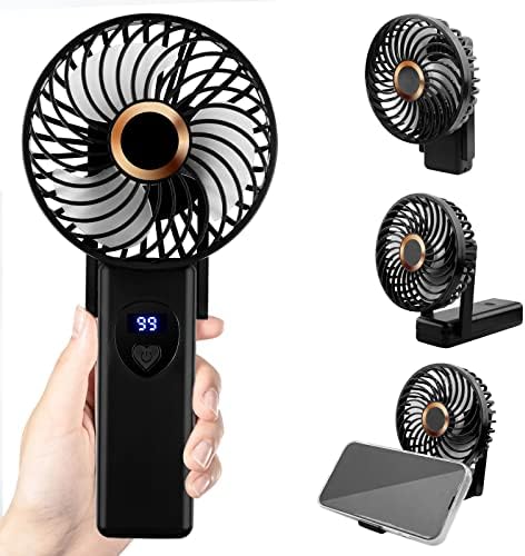 EETU Portable Handheld Fan, Mini Hand Fan Foldable, USB Rechargeable ...