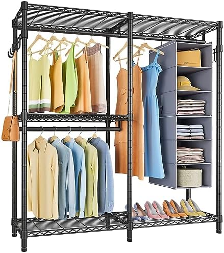 Amazon.com: VIPEK V4E Garment Rack for Hanging Clothes Double Clothing ...