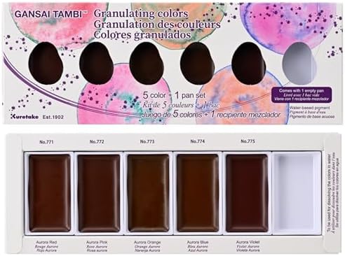 Amazon.com: Mijello Mission Tourmaline Two-Tone Granulation Water Color ...