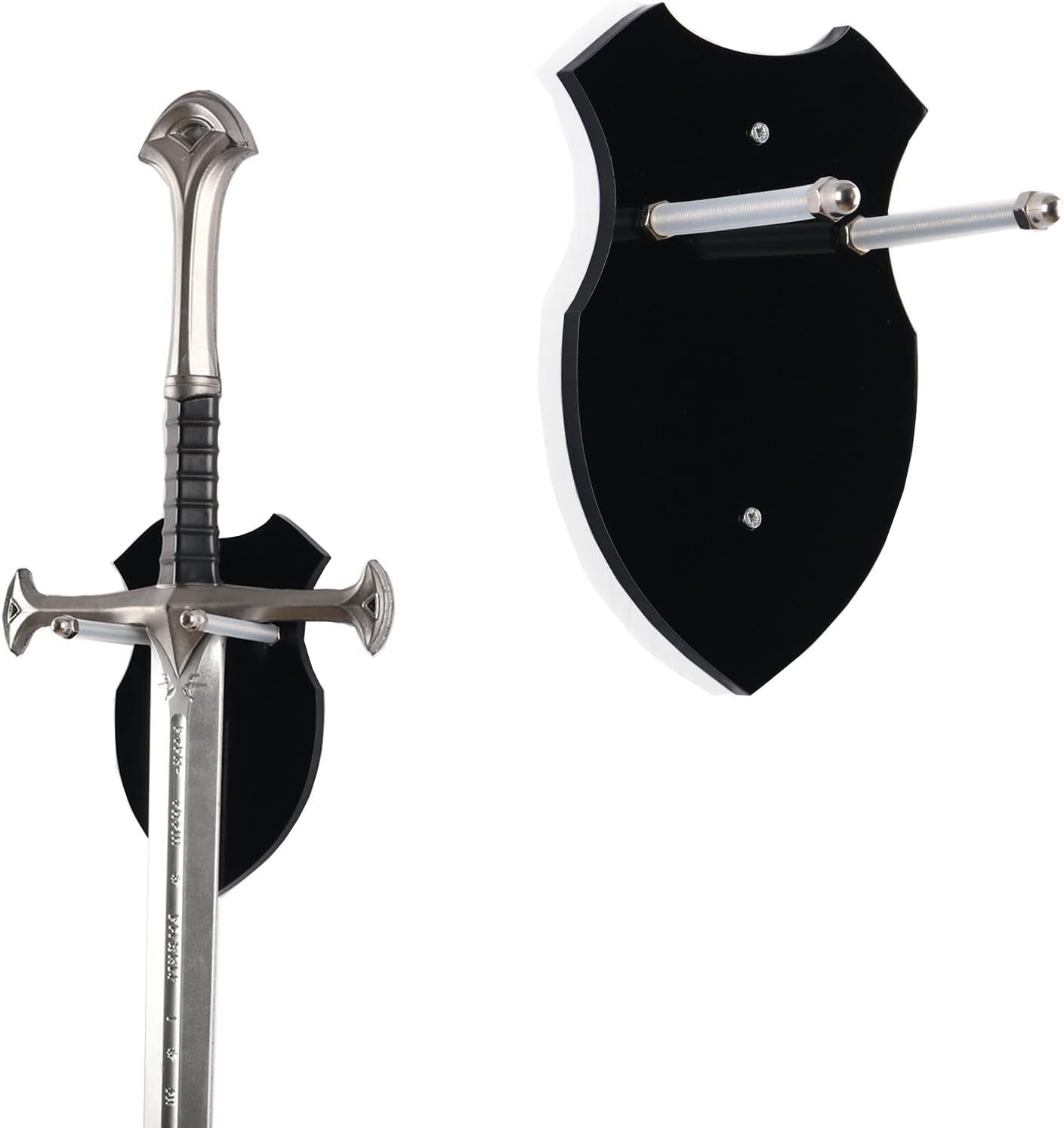 Amazon.com: KAFENDA Acrylic Sword Wall Mount Plaque Medieval Knights ...