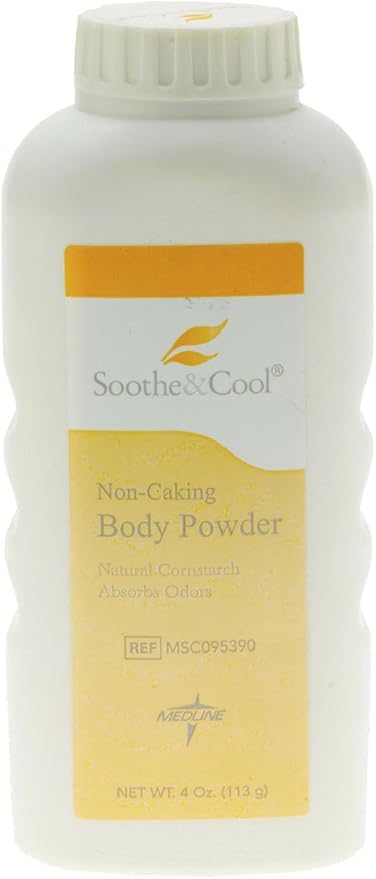 Amazon.com: Medline Soothe & Cool Cornstarch Body Powder, 0. ...