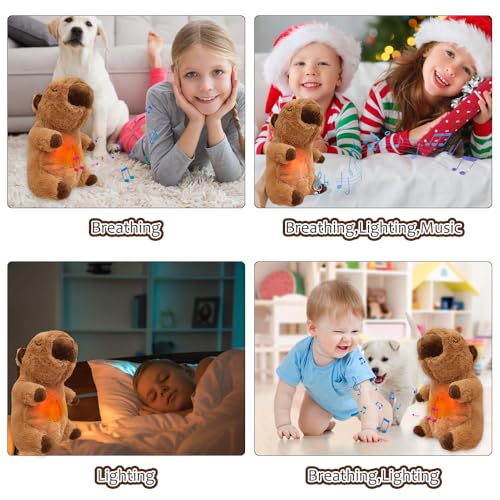 HOVCEH Soothing Breathing Capybara Toy, Anxieties Relief Stuffed ...