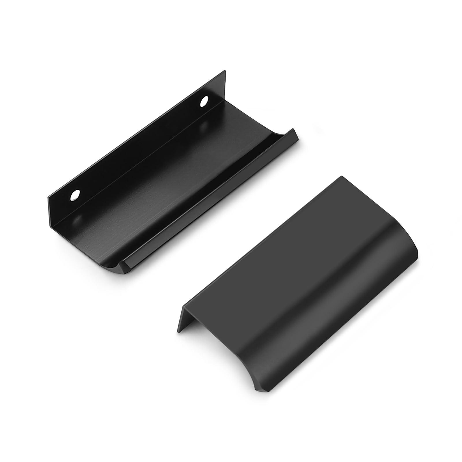 Gobrico 20 Pack Matte Black Edge Finger Pulls, 2-1/2"(64mm) Center to ...