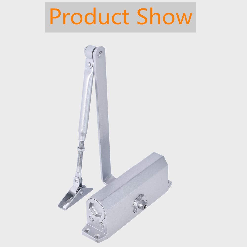 Sweep And Latch Adjustment 2-Pack Aluminum Commercial Door Closers With ...